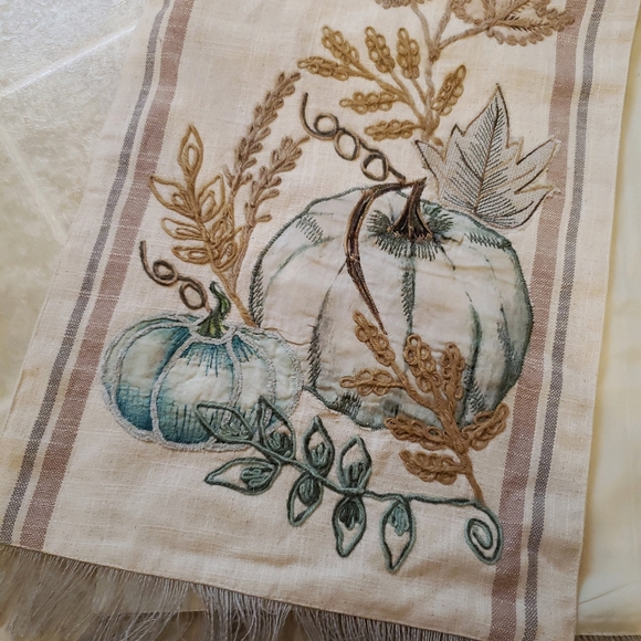 Pier 1 | Dining | Pier Embroidered Fall Table Runner | Poshmark